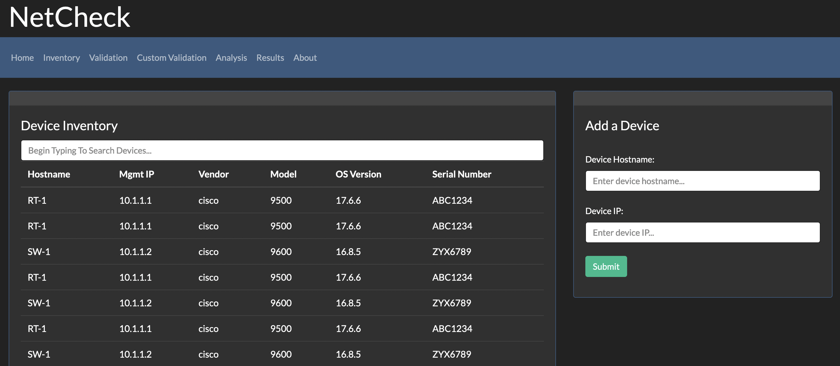 NetCheck Project – DevNet Dan